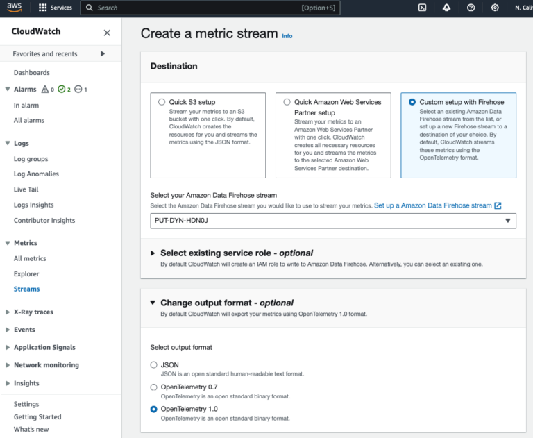 How to Ingest CloudWatch Metrics to Dynatrace Using Amazon Data ...