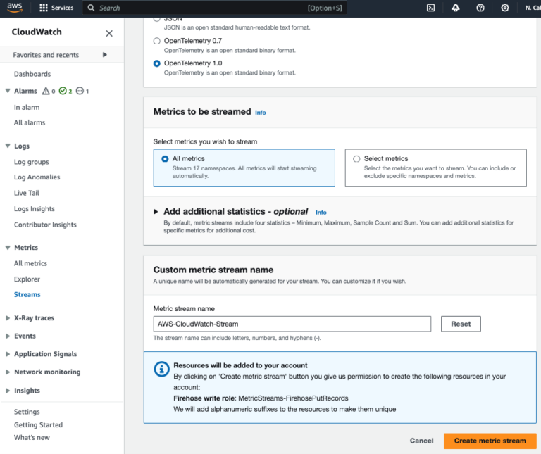 How to Ingest CloudWatch Metrics to Dynatrace Using Amazon Data Firehose and CloudWatch Metric ...